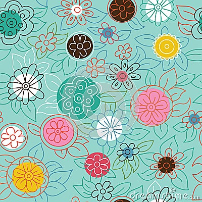 Modern Floral Seamless Pattern for Your Design. Vector. Background ...