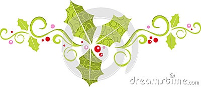 Modern Holly Banner Royalty Free Stock Image - Image: 11814556