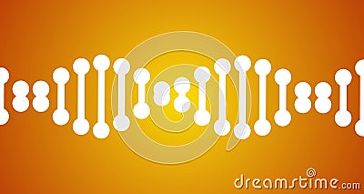 4k DNA Genetic Code on Double Helix Rendered Animation Video on Yellow ...