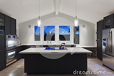 A Modern Kitchen Royalty Free Stock Photo - Image: 34355265