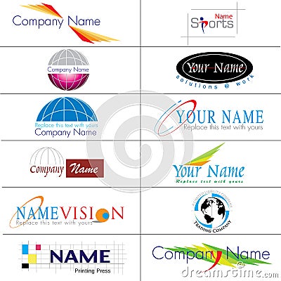 Modern Logos Collection Stock Images - Image: 11284424