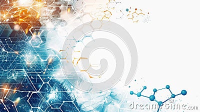 Modern Medical And Health Frame Border Background With Abstract ...
