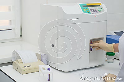 Modern Medical Laboratory With Test Analyzers. Stock Photo ...