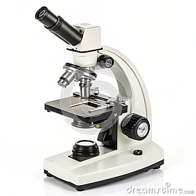 Microscope Isolated On White Background Royalty-Free Stock Photography ...