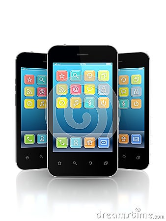 Modern Mobile Phones. Stock Photo - Image: 35561500