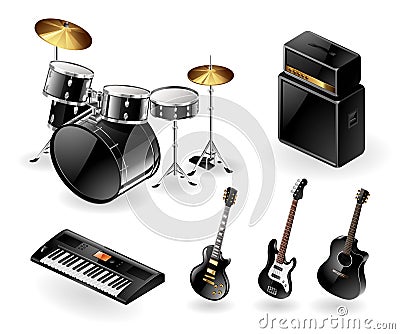 Modern Musical Instruments Stock Photos - Image: 23628023
