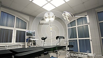 Modern Operating Table Modern Operating Emergency Room Stock Footage ...