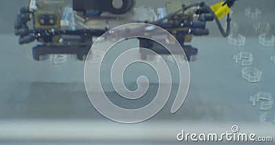 Modern Production. Plastic Parts Move Along the Conveyor Stock Video ...