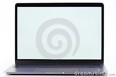 Modern Slim Laptop Front View Royalty-Free Stock Photography ...