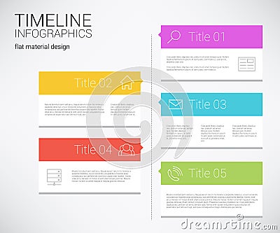 Modern Timeline Design Template Stock Vector - Image: 66355140