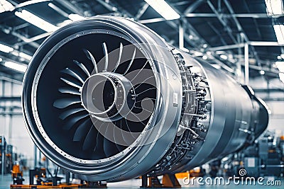Modern Turbojet Engine, Detailed Technology Turbine Jet Engine ...