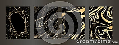 Modern Vector Cover Design Set. Prestigious Background With Abstract ...