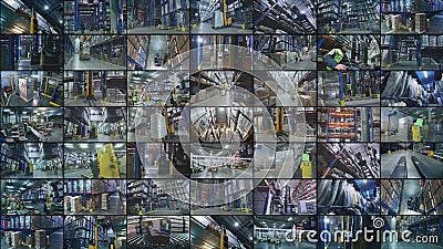 Modern Warehouse in a Factory. Warehouse at the Factory Multiscreen ...