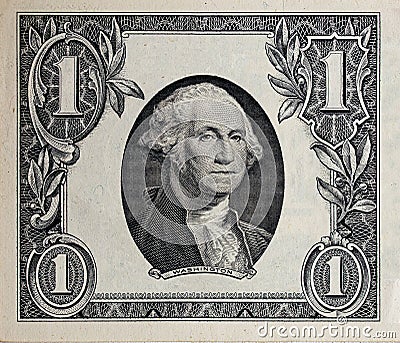 Modified Decorative One Dollar Bill Artwork Stock Photo | CartoonDealer ...
