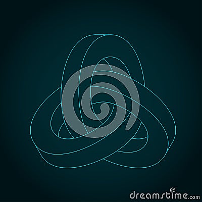 Moebius Knot Symbol Cartoon Vector | CartoonDealer.com #246437053
