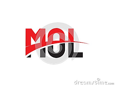 MOL Letter Initial Logo Design Cartoon Vector | CartoonDealer.com ...
