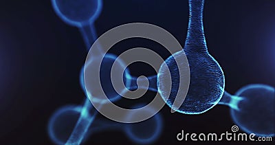 Animated Background of Molecular Structure, Concept of Science ...