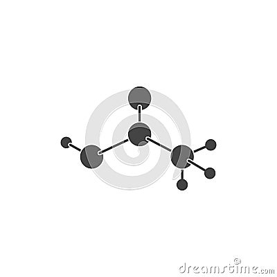 Molecule Vector Icon On White Isolated Background. Layers Grouped For ...