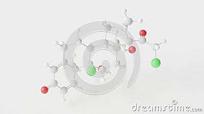 Mometasone Molecule 3d, Molecular Structure, Ball And Stick Model ...