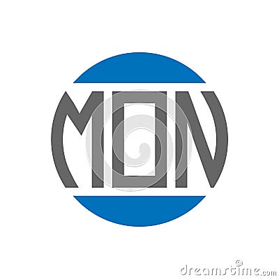 MON Letter Logo Design On White Background. MON Creative Initials ...