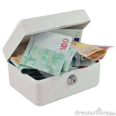 Money Box And Euro Royalty Free Stock Photos - Image: 18468948