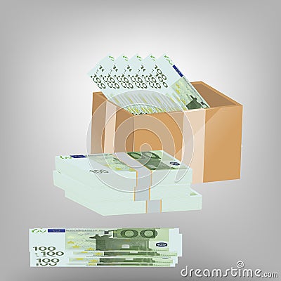 Money In The Box Cartoon Vector | CartoonDealer.com #59824555