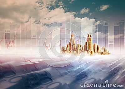 Money City Royalty Free Stock Photography - Image: 14516137