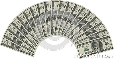 Money Fan Royalty Free Stock Image - Image: 5082856