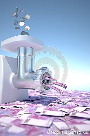 Money Grinder Royalty-Free Stock Image | CartoonDealer.com #8312932
