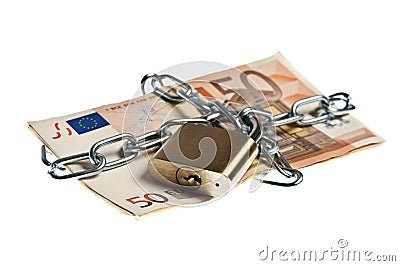 Money locked stock photo. Image of chain, stack, padlock - 22556488