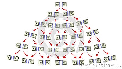 Money Pyramid (dollars Version) Stock Video - Video of 1080p, earning ...