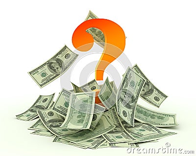 Money Question Stock Images - Image: 8498604