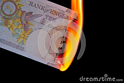 Money To Burn Stock Photography - Image: 18133592