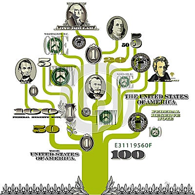 Money Tree Background Stock Images - Image: 6572344