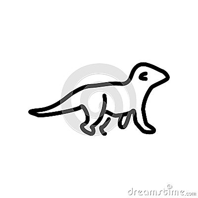 Mongoose Icon Vector Isolated On White Background, Mongoose Sign ...