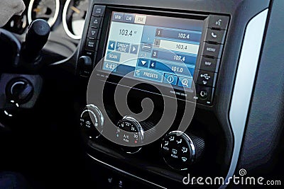Monitor On The Dashboard Of The Car Royalty-Free Stock Photo ...