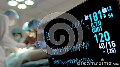 Monitoring of ECG and Saturation O2 in the Patient in the Operating ...