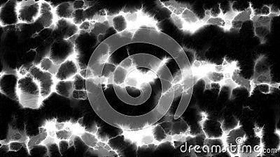 Monochrome White Neurons Motion. Motion. Working Human Brain on a Black ...