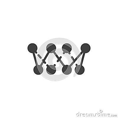 Monoclinic Sulfur Structure Vector Icon | CartoonDealer.com #168676759