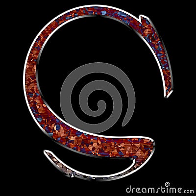 Monogram S Coloured Spangle Royalty-Free Stock Photography ...