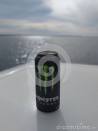 Monster Energy Drink With Sunset Editorial Photo | CartoonDealer.com ...