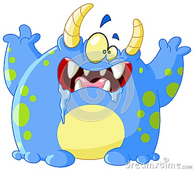 Monstre Effrayant Illustration de Vecteur - Image: 41675080