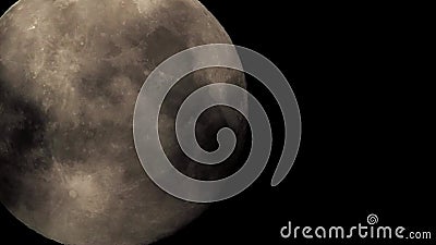 Moon Fading in and Out of Cloud Cover Stock Footage - Video of ...