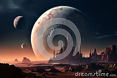 Moons With Visible Civilizations And Structures On Their Surface ...