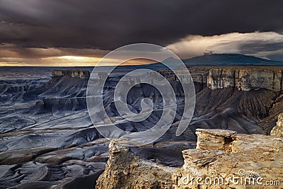 Moonscape Overlook In Utah Desert Stock Photo - Image: 63382118