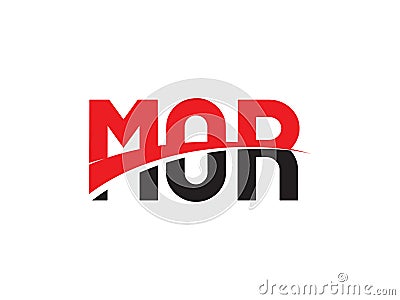 MOR Letter Initial Logo Design Cartoon Vector | CartoonDealer.com ...