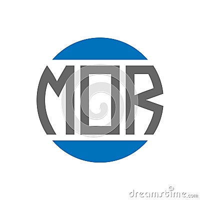 MOR Letter Logo Design On White Background. MOR Creative Initials ...
