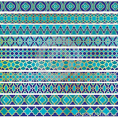 Moroccan Border Patterns Stock Vector - Image: 41652634