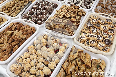 Moroccan Cookies At The Bakery Royalty Free Stock Image - Image: 26686956