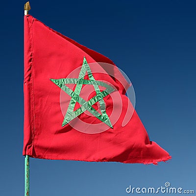 Moroccan Flag Royalty Free Stock Photo - Image: 13329545